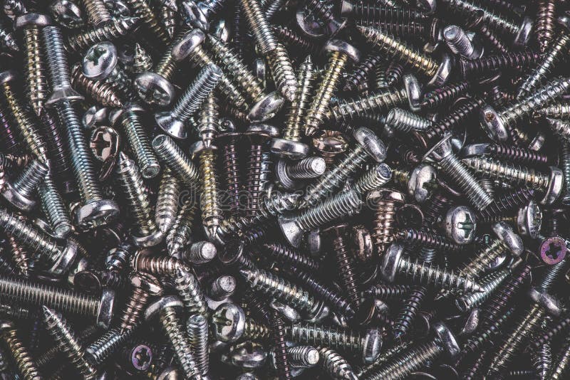Screws backdrop stock image. Image of close, macro, metallic - 47774711