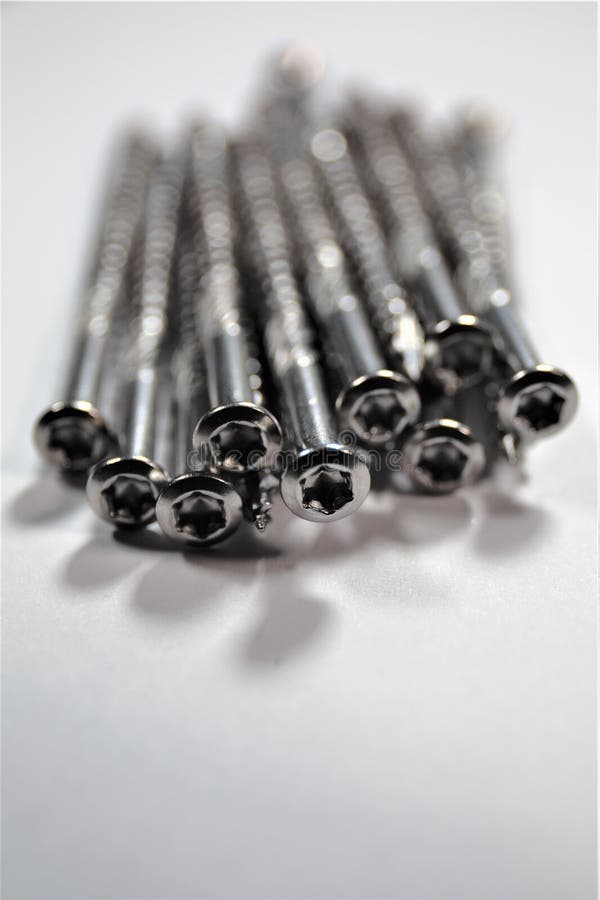 Screws and bolts stock image. Image of metallic, industrial - 217363833