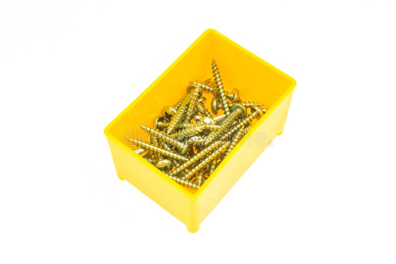 Screws in a box stock photo. Image of builds, buildings - 24112288