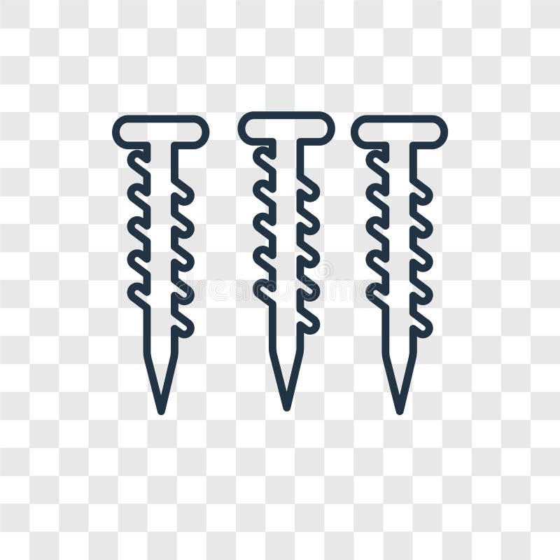 Screws Icon Vector Isolated on White Background, Logo Concept of Stock ...