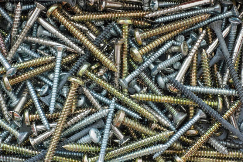 Screws for handycraft stock image. Image of fastening - 107430407