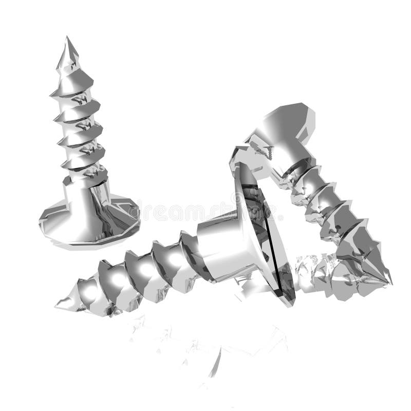 Screws I stock illustration. Illustration of render, thread - 3007452