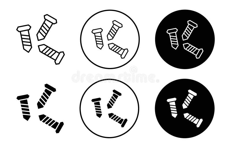 Screws icon stock vector. Illustration of metal, hardware - 325375445
