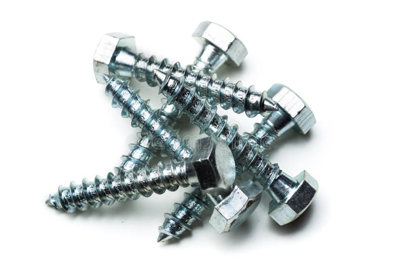 Screws isolated stock image. Image of isolated, steel - 66824229
