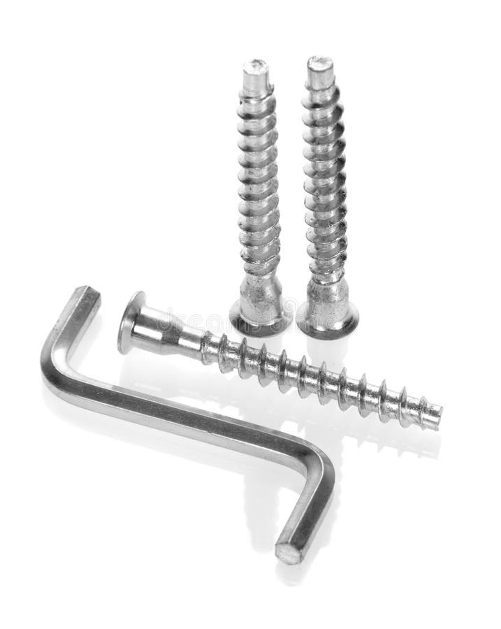 Screws and the key stock image. Image of shiny, repair - 41858041
