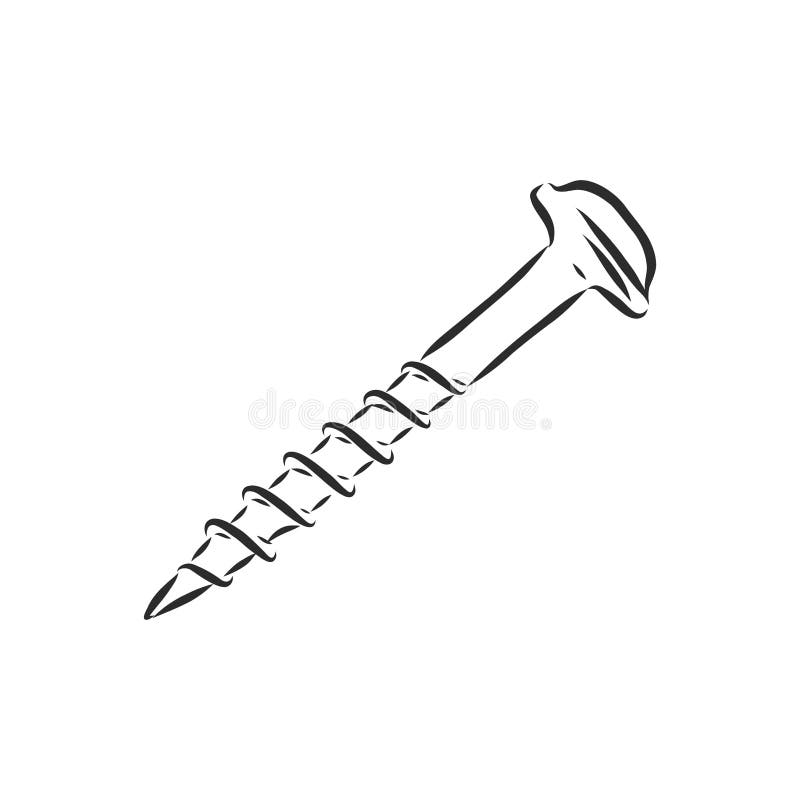 Screw Sketch Stock Illustrations – 1,847 Screw Sketch Stock ...