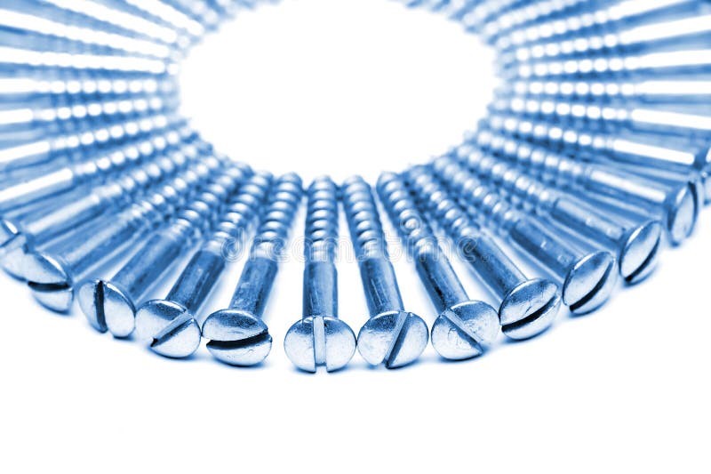 Screws shape stock photo. Image of building, metal, chrome - 3074242
