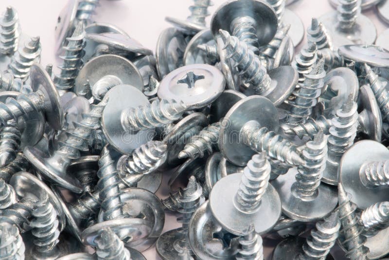 Special Screws for Work in Sheet and Wood Stock Photo - Image of metal ...