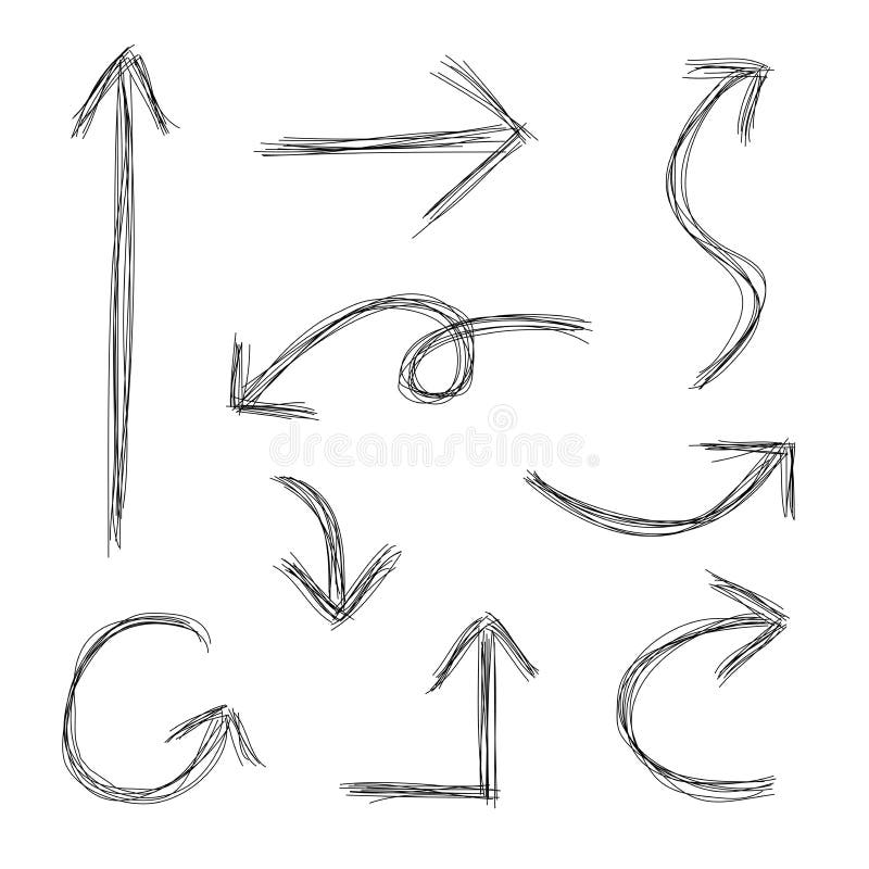 Scribble Arrows Stock Vector Illustration Of Design 40720025