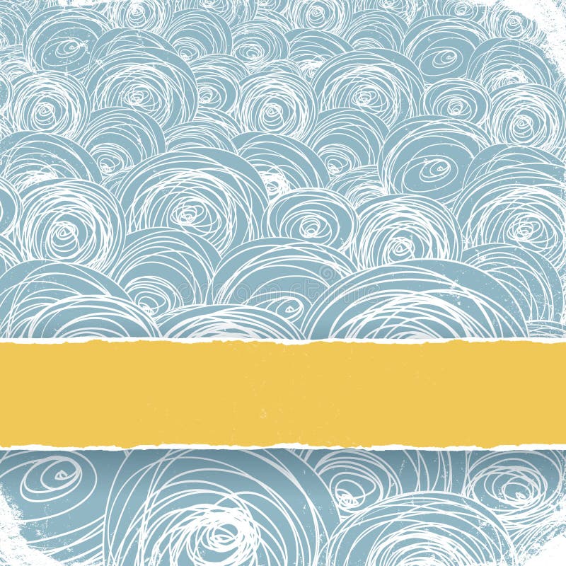 Scribble Background with Copy-space Stock Vector - Illustration of blue ...