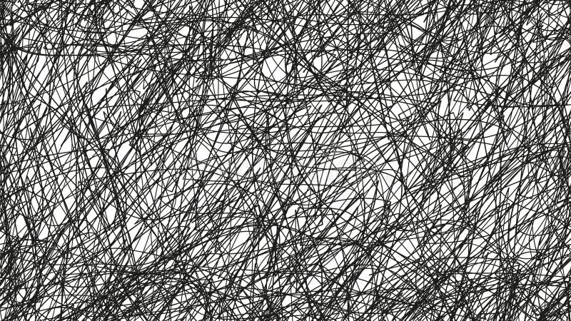 Scribble Background. Vector Hand-drawn Line Doodle Texture. Stock ...