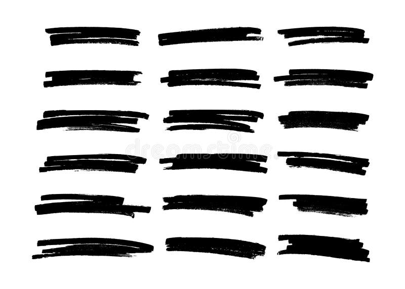 Scribble with a Black Marker Stock Vector - Illustration of brush ...