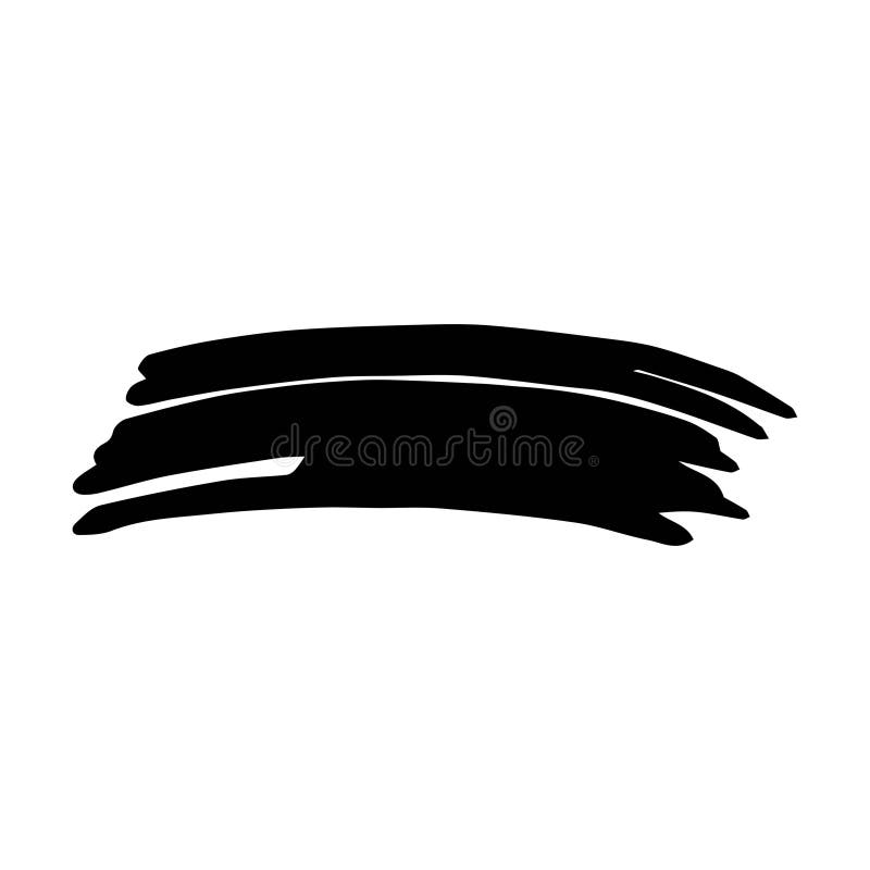 Scribble Brush Stroke Element, Abstract Charcoal Curly Line Illustration for Background Stock ...