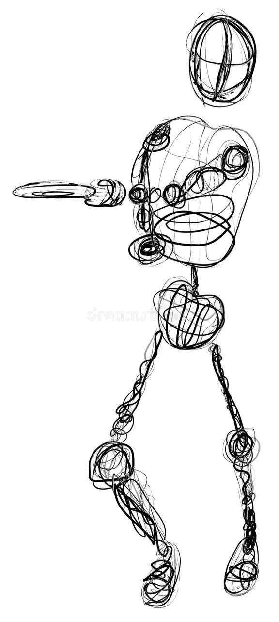 Scribble Disc Contour stock vector. Illustration of class - 29424602