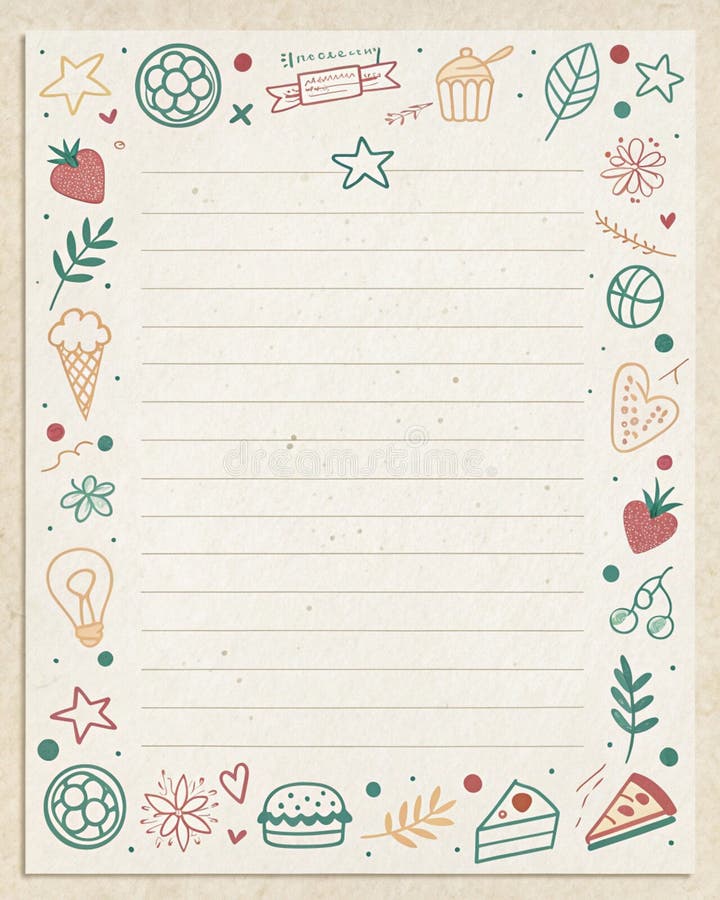 Scribble Doodle Border Paper Texture Playful and Creative Stock ...