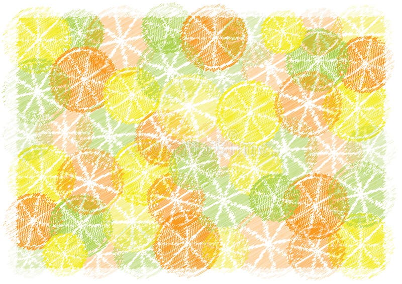 Scribble fruit cuts stock vector. Illustration of card - 55593662