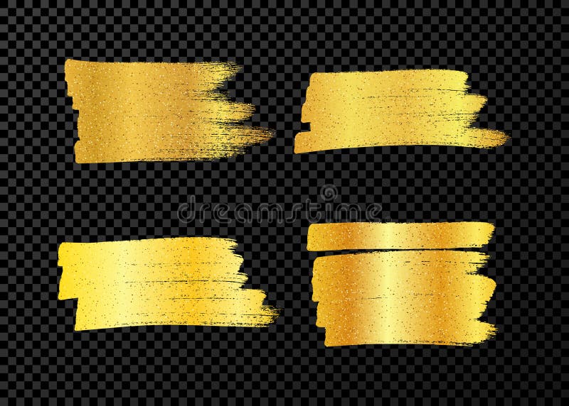 Scribble with a Gold Glitter Marker Stock Vector - Illustration of ...