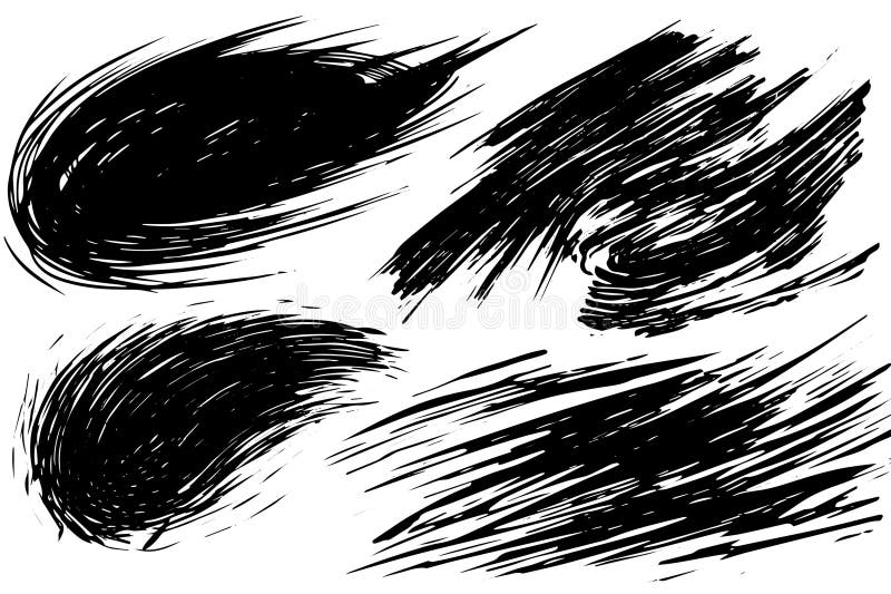 Scribble Grunge Texture. Square Abstract Background Design. Line Vector ...