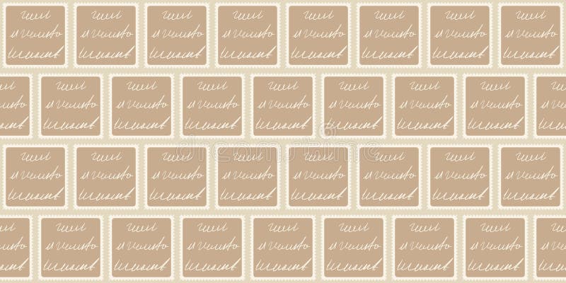 Scribble Handwritten Script Text Seamless Pattern. Unreadable Letter ...