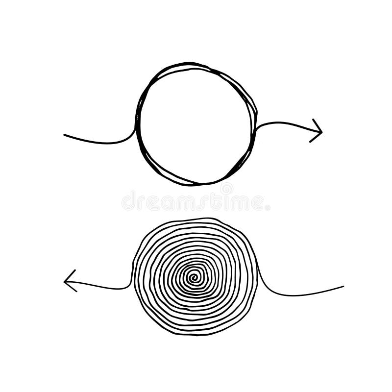 Scribble Insane Arrows stock vector. Illustration of directional ...