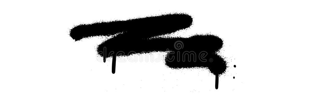 Scribble Line Graffiti Doodle Stroke. Sprayed Squiggle Line and ...