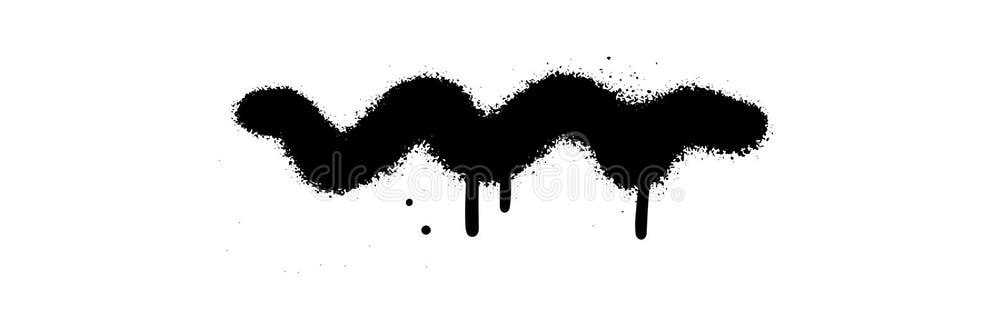 Scribble Line Graffiti Doodle Stroke. Sprayed Squiggle Line and ...