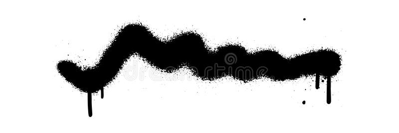 Scribble Line Graffiti Doodle Stroke. Sprayed Squiggle Line and ...