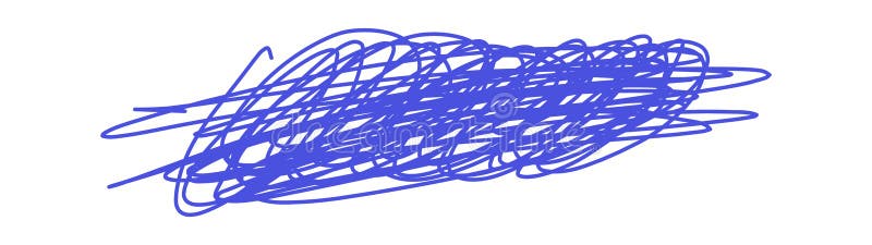 Scribble Line. Hand Drawn Lines in Pencil. Charcoal Smears. Vector Logo ...