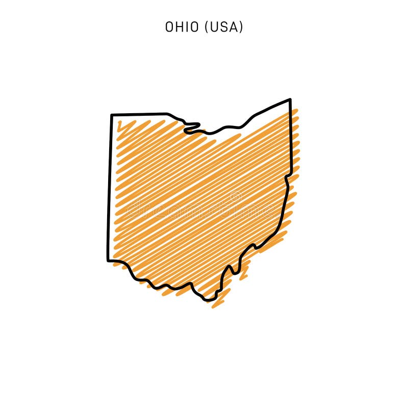 Ohio Vector Flag. Illustration. United States of America Stock Vector ...