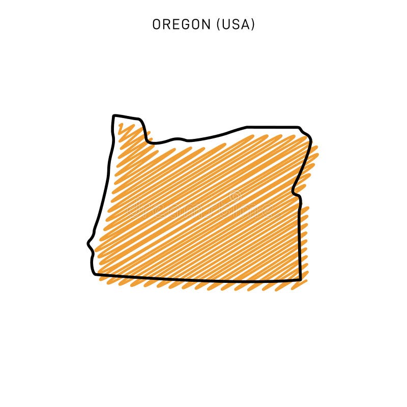 Oregon Vector Silhouette. Nickname Inscription Beaver State. Image for ...