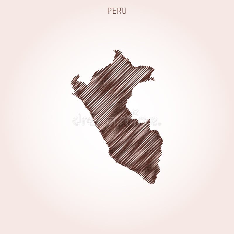 Peru vector map with title stock vector. Illustration of cartography ...