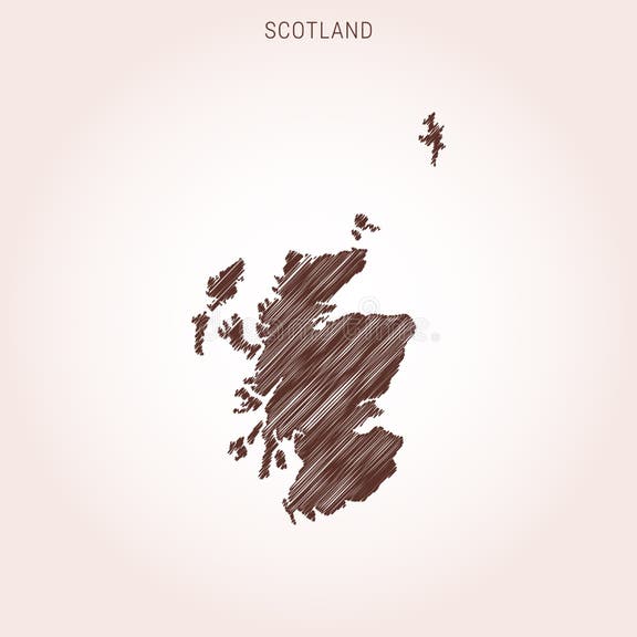 Scribble Map of Scotland Vector Design Template. Stock Vector ...