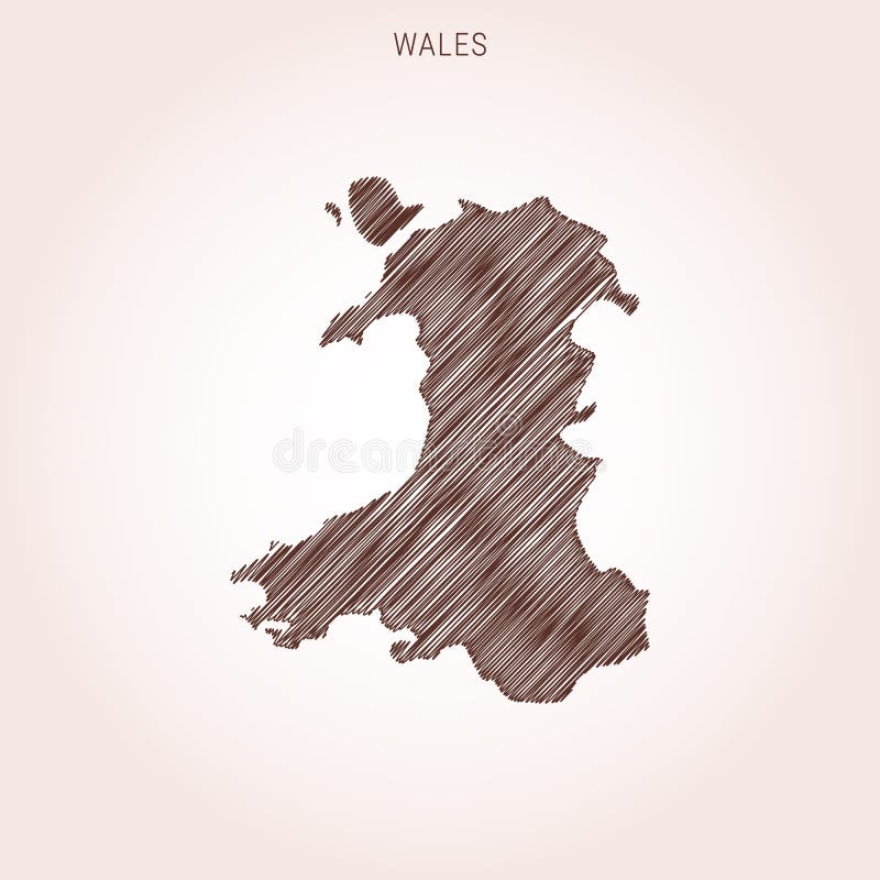 Wales Vector Map. Black Icon on White Background Stock Vector ...