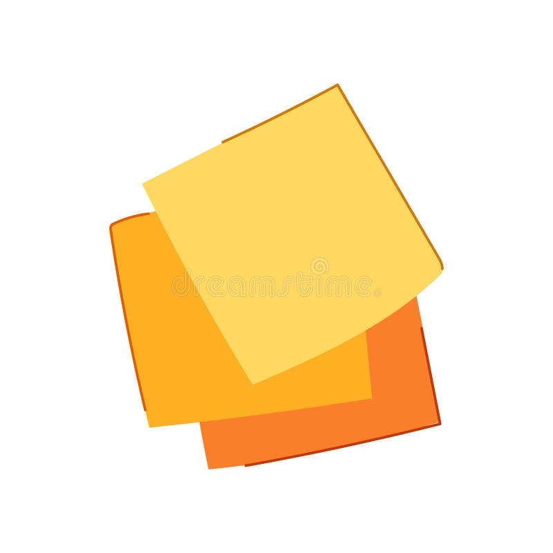 Scribble Memo Paper Cartoon Vector Illustration Stock Vector ...