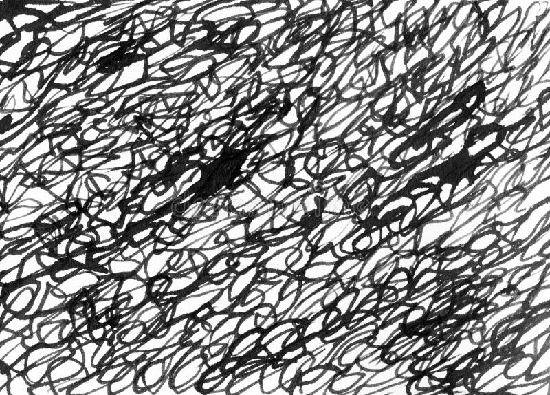 Scribble Mesh Net Ink Texture Background. Vintage Black and White ...