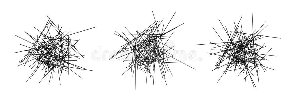 Scribble Messy Vector Lines, Anxiety Representation Stock Vector ...