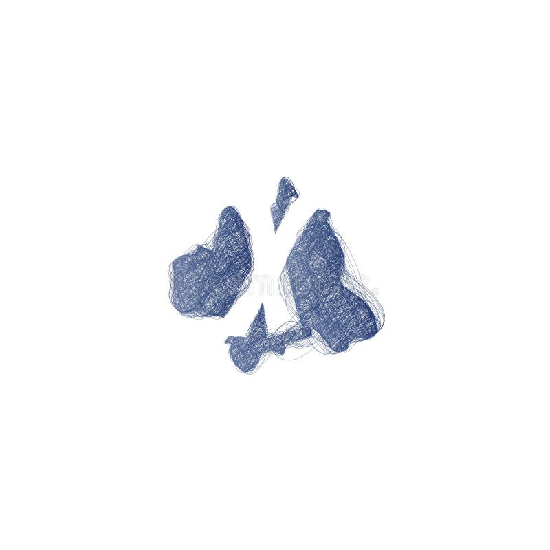 Scribble Negative Space Letter X Logo. Alphabet Logotype Vector Design ...