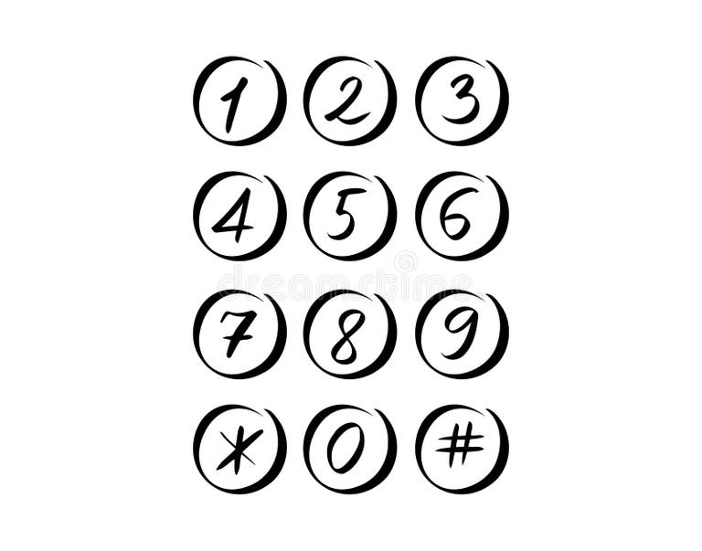 Black Circle Numbers Stock Illustrations – 6,564 Black Circle Numbers ...