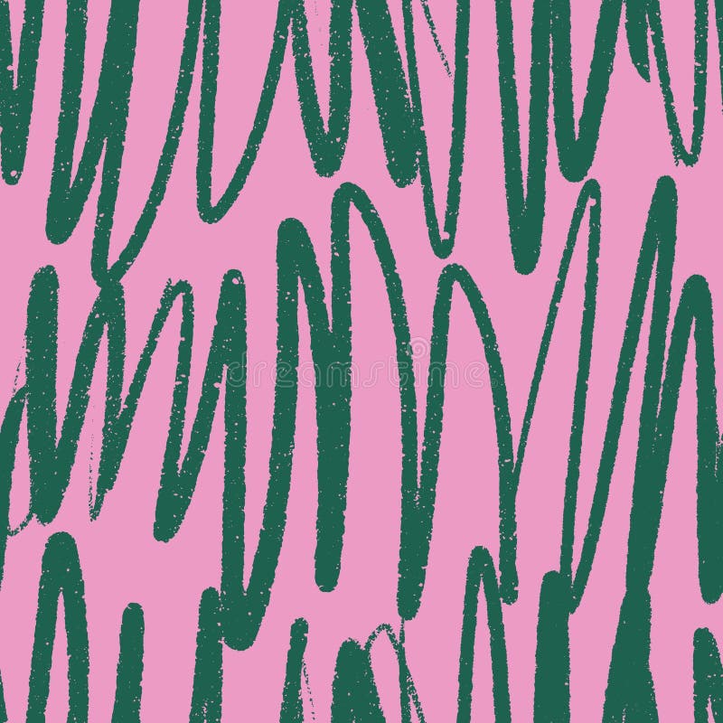 Scribble Pattern, Seamless Texture. Hand-drawn Squiggles, Brushstrokes ...