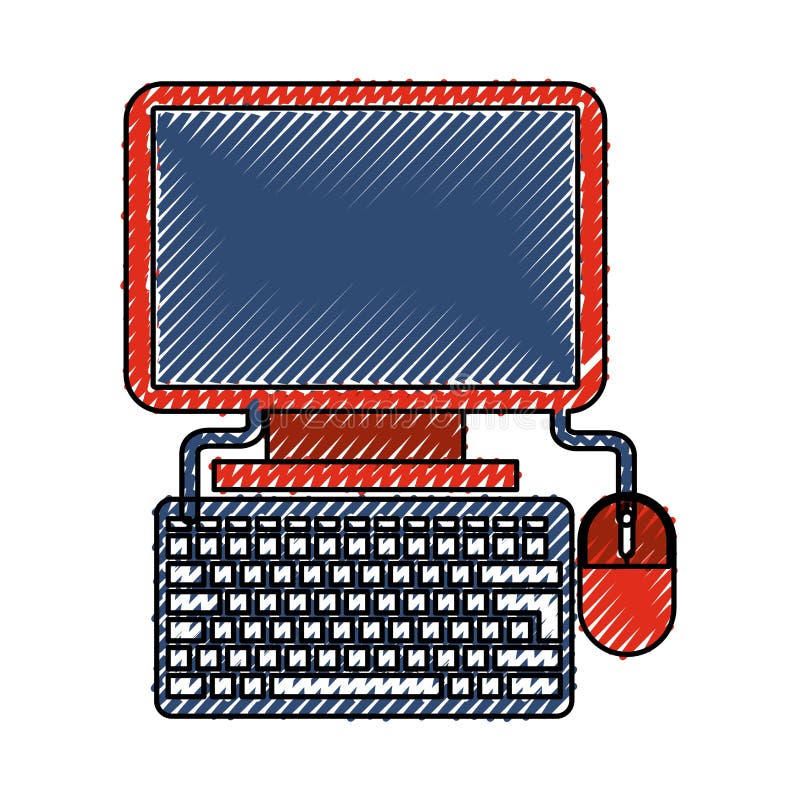 Laptop Scribble White Background Stock Illustrations – 187 Laptop ...