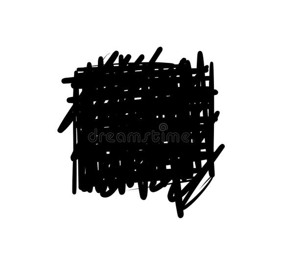 Scribble Pen Strokes. Doodle Pencil Scratch. Vector Freehand Shapes ...