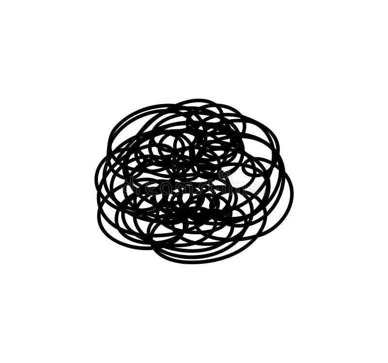 Scribble Pen Strokes. Doodle Pencil Scratch. Vector Freehand Shapes ...