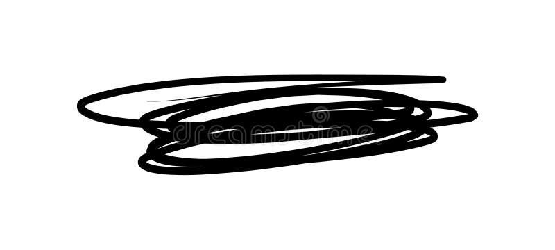 Scribble Pen Strokes. Doodle Pencil Scratch. Vector Freehand Shapes ...