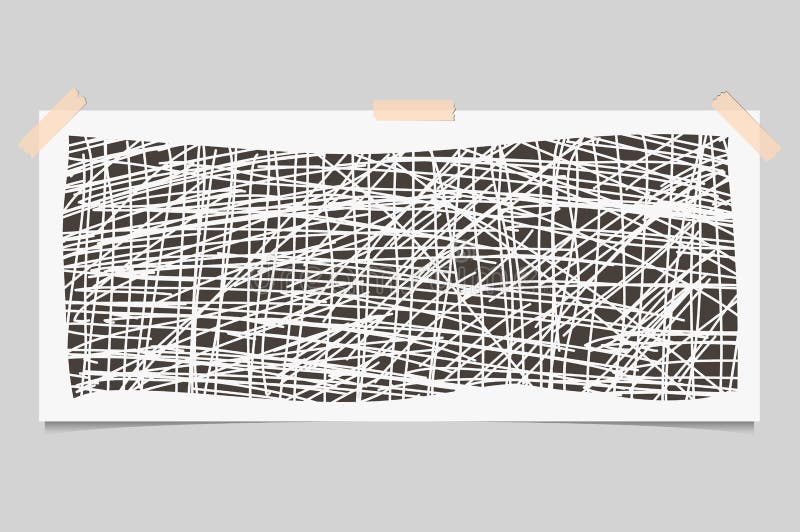 Scribble Road Map Type Abstract Plan Stock Vector - Illustration of ...