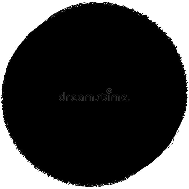 Scribble Sketch Circle. Sketchy Circular Shape Stock Vector ...