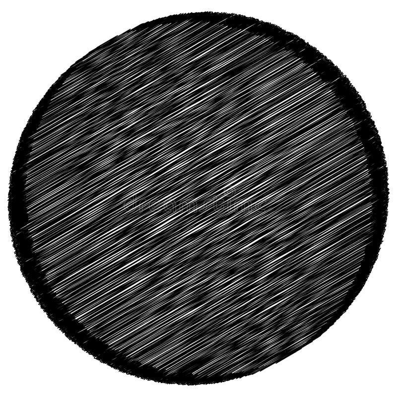 Scribble Sketch Circle. Sketchy Circular Shape Stock Vector ...