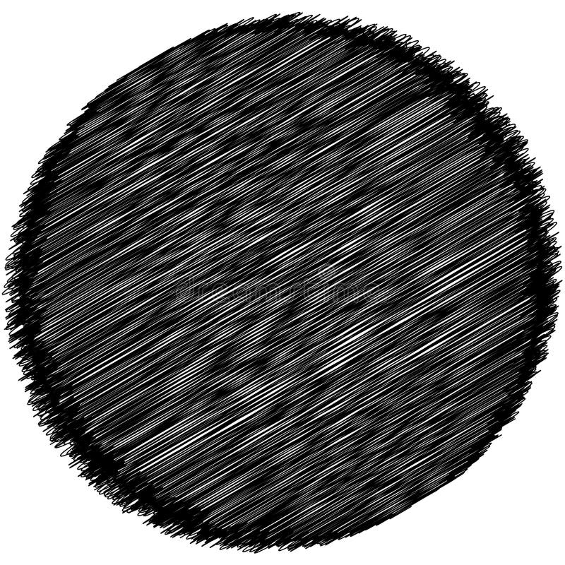 Scribble Sketch Circle. Sketchy Circular Shape Stock Vector ...
