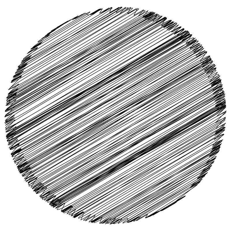 Scribble Sketch Circle. Sketchy Circular Shape Stock Vector ...