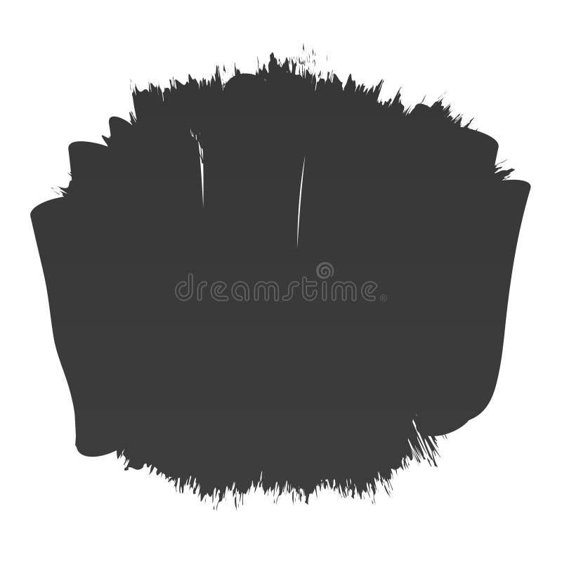Scribble Stain Grunge Paintbrush Black Stock Vector - Illustration of ...