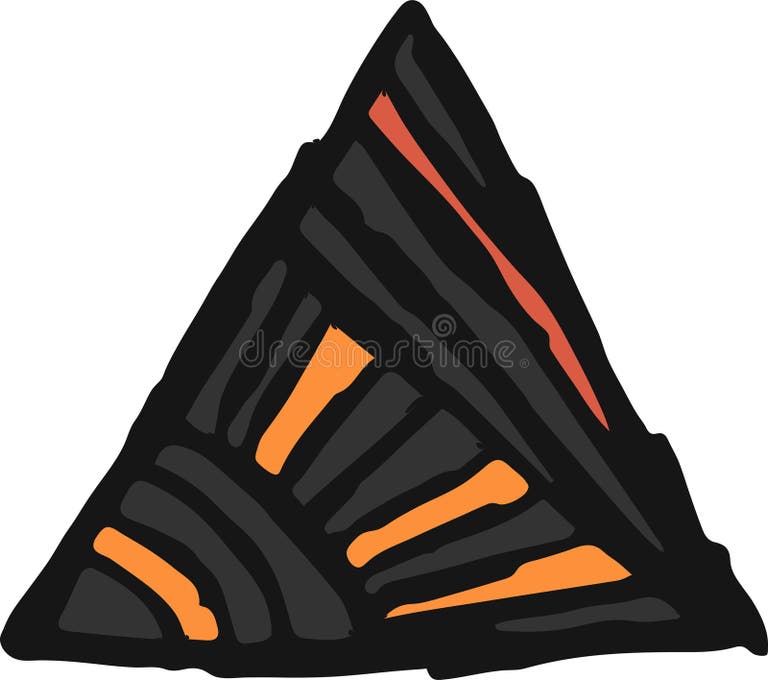 Geometric Abstract Grunge Triangle. Triangles Drawn with Paint and ...